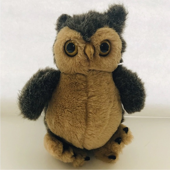 Toys | Vintage Dakin Owl Stuffed Animal 1 Plush Bird 1986 Leather Beak ...